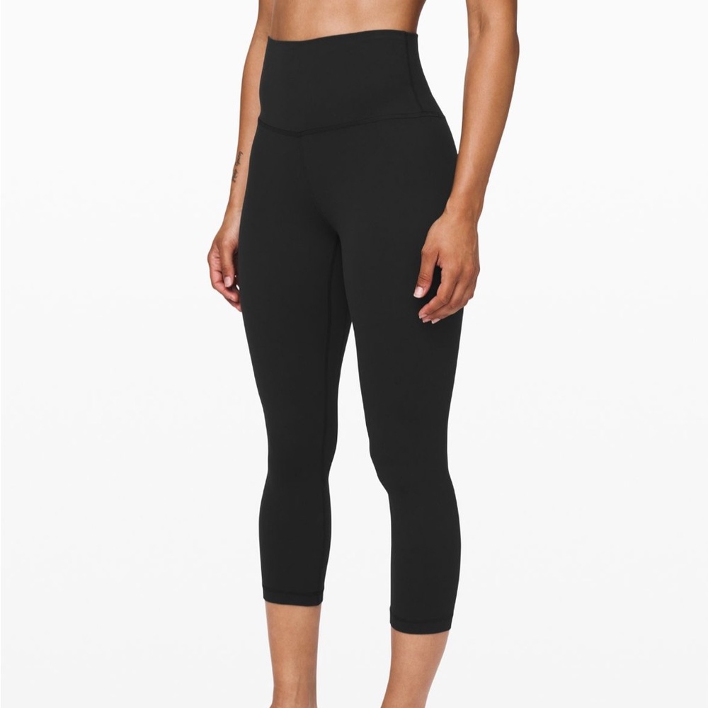 Lululemon High Rise Align Crop Black - Gem